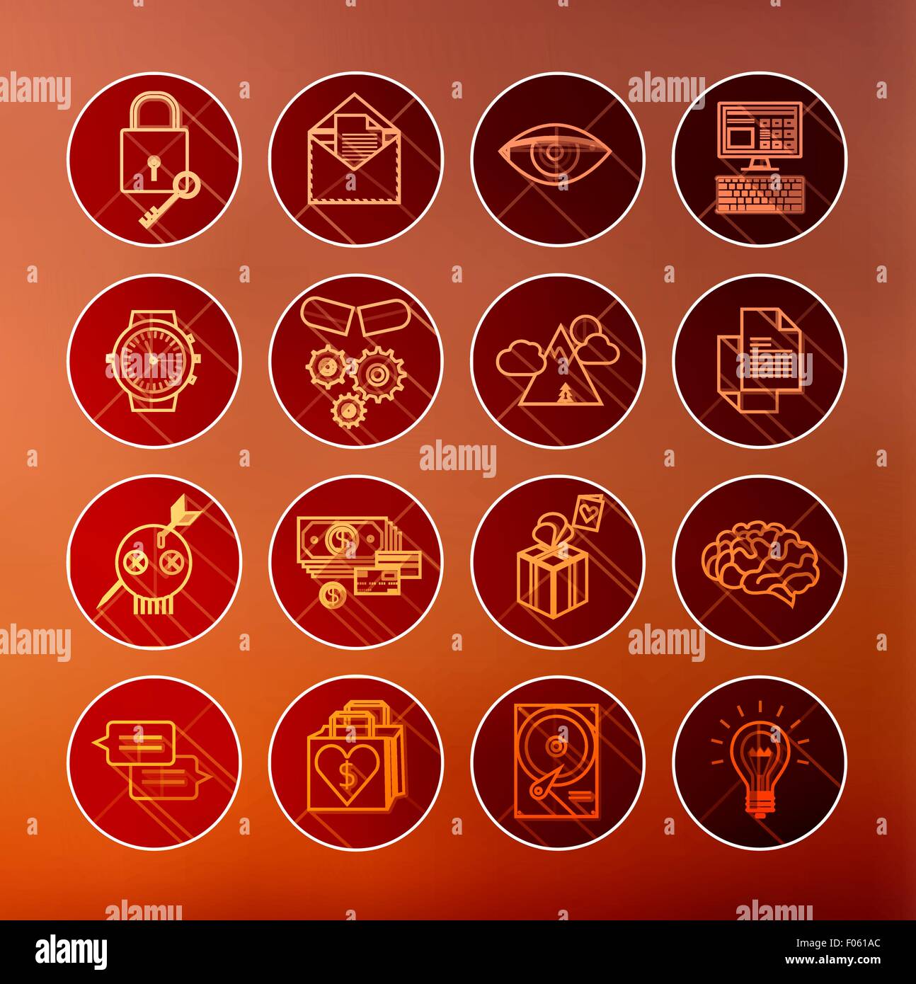 Set of 600 universal modern thin line icons for web and mobile Stock ... Set of 600 universal modern thin line icons for web and mobile Stock ...