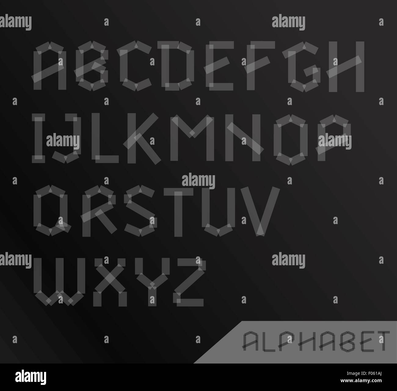 Graphic Alphabet Set Stock Vector Image & Art - Alamy