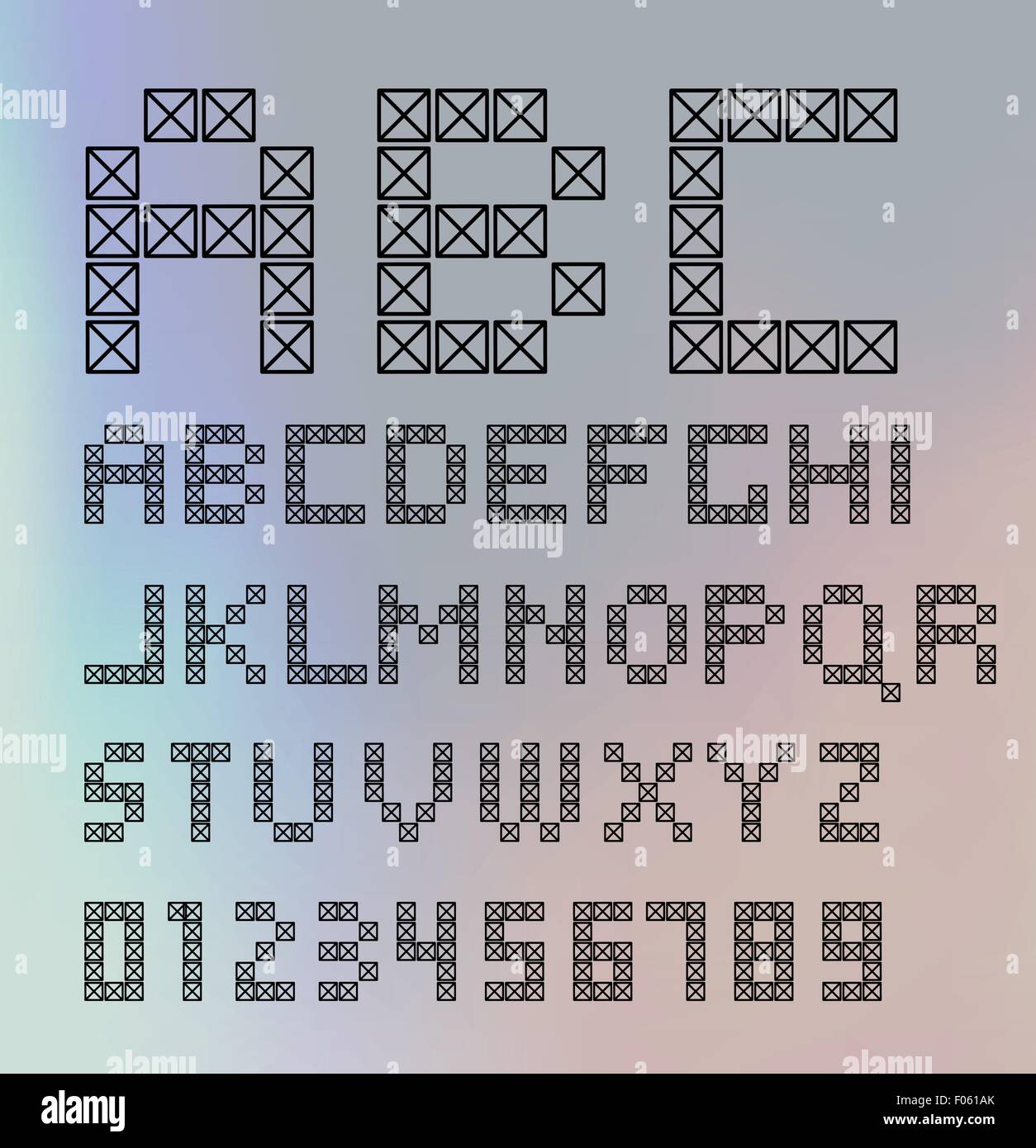 Graphic Alphabet Set Stock Vector Image & Art - Alamy