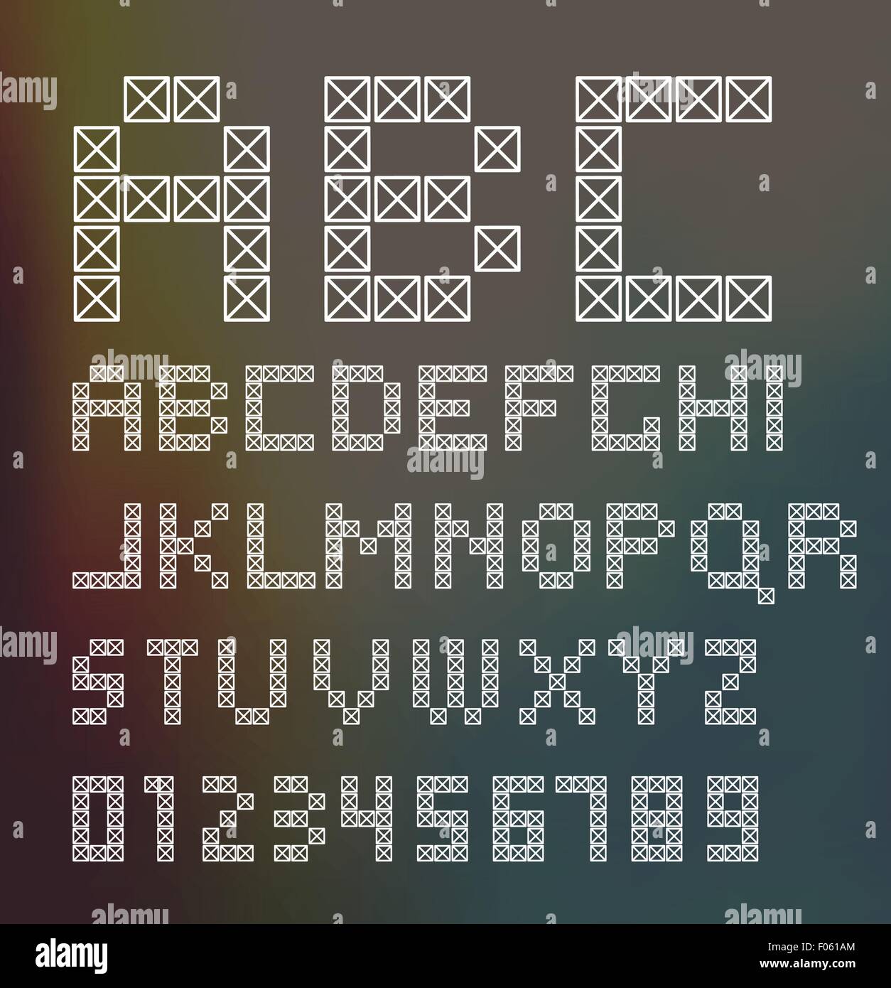 Graphic Alphabet Set Stock Vector Image & Art - Alamy