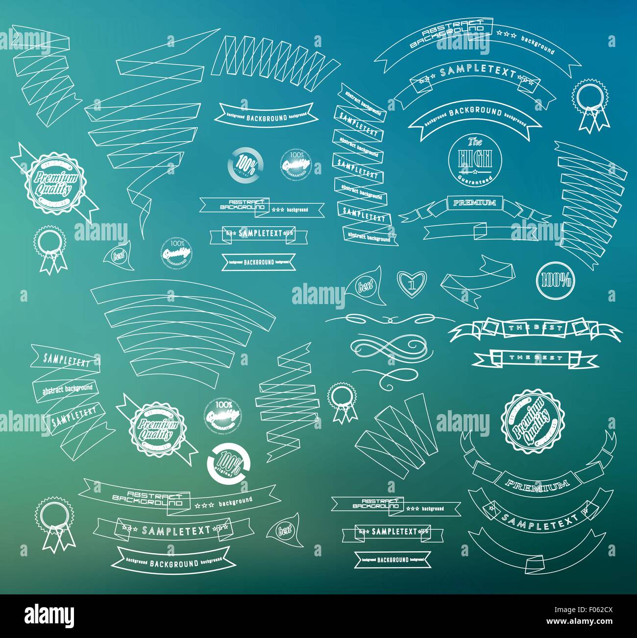 Mega set of thin line retro Stock Vector Image & Art - Alamy