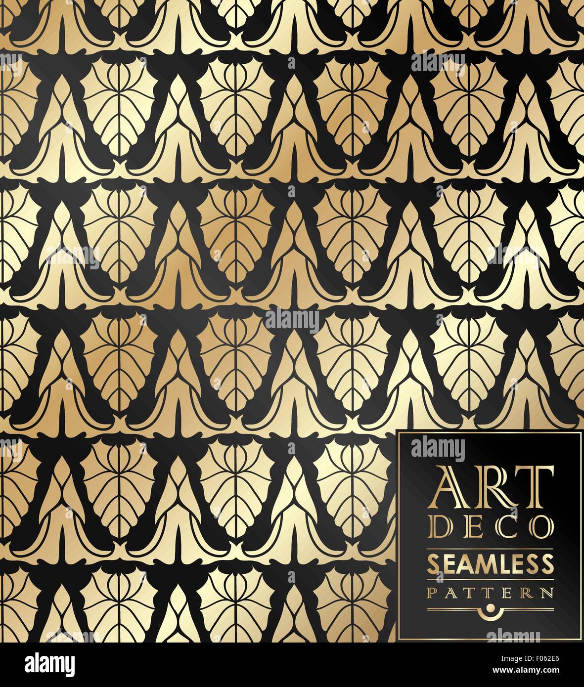 Art Deco seamless vintage wallpaper pattern Stock Vector Image & Art ...