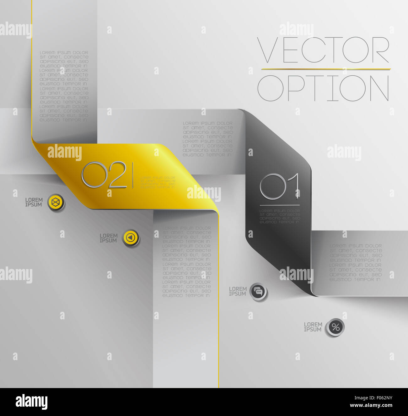 Design elements for options Stock Photo - Alamy