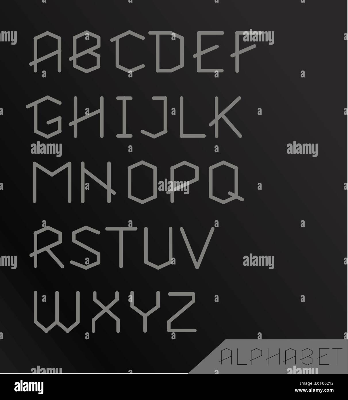 Graphic Alphabet Set Stock Vector Image & Art - Alamy