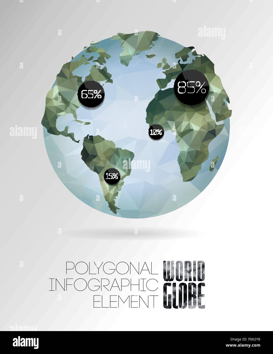 Polygon texture earth globe icon hi-res stock photography and images ...