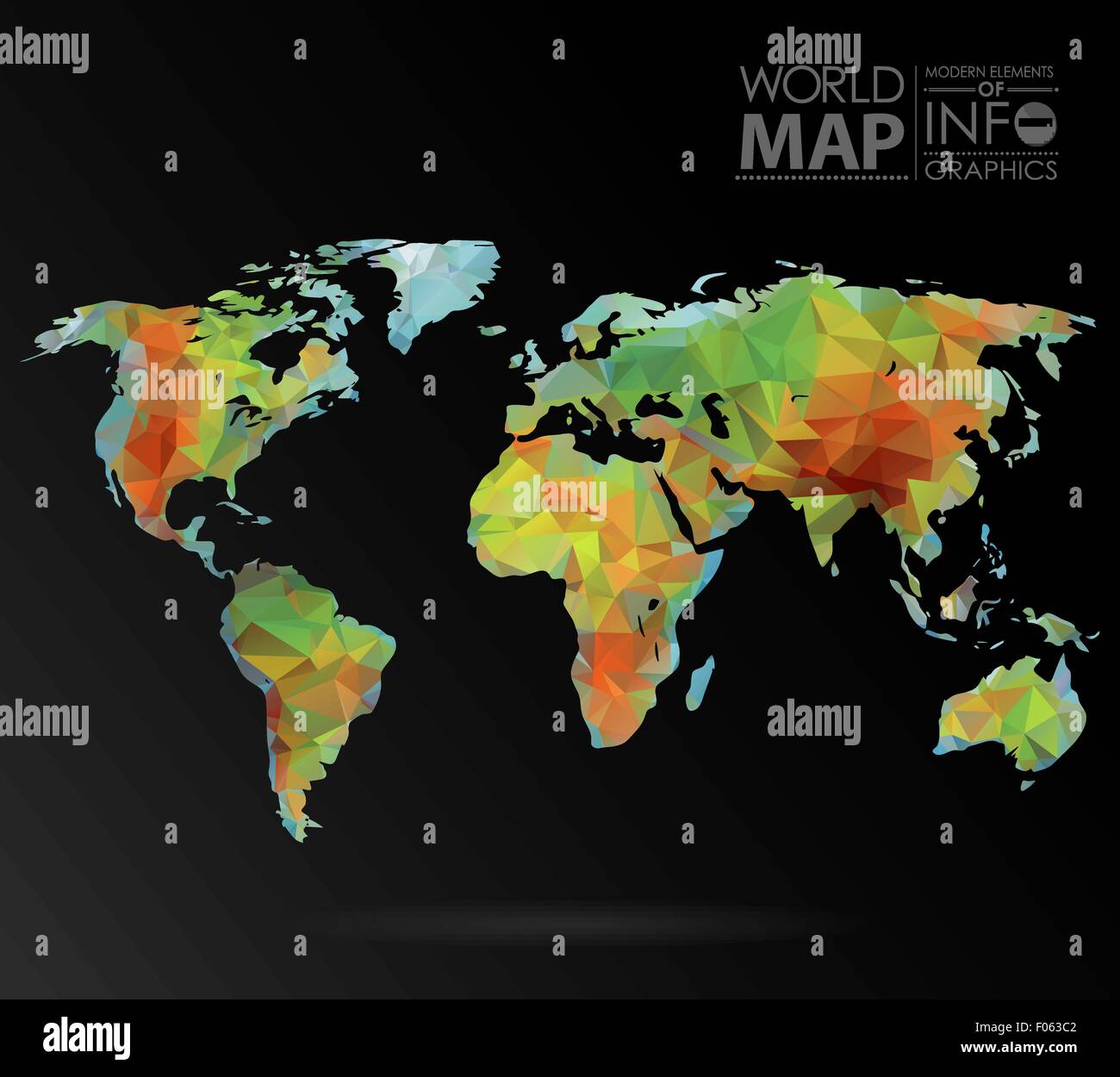 Simplified map world in Stock Vector Images - Alamy