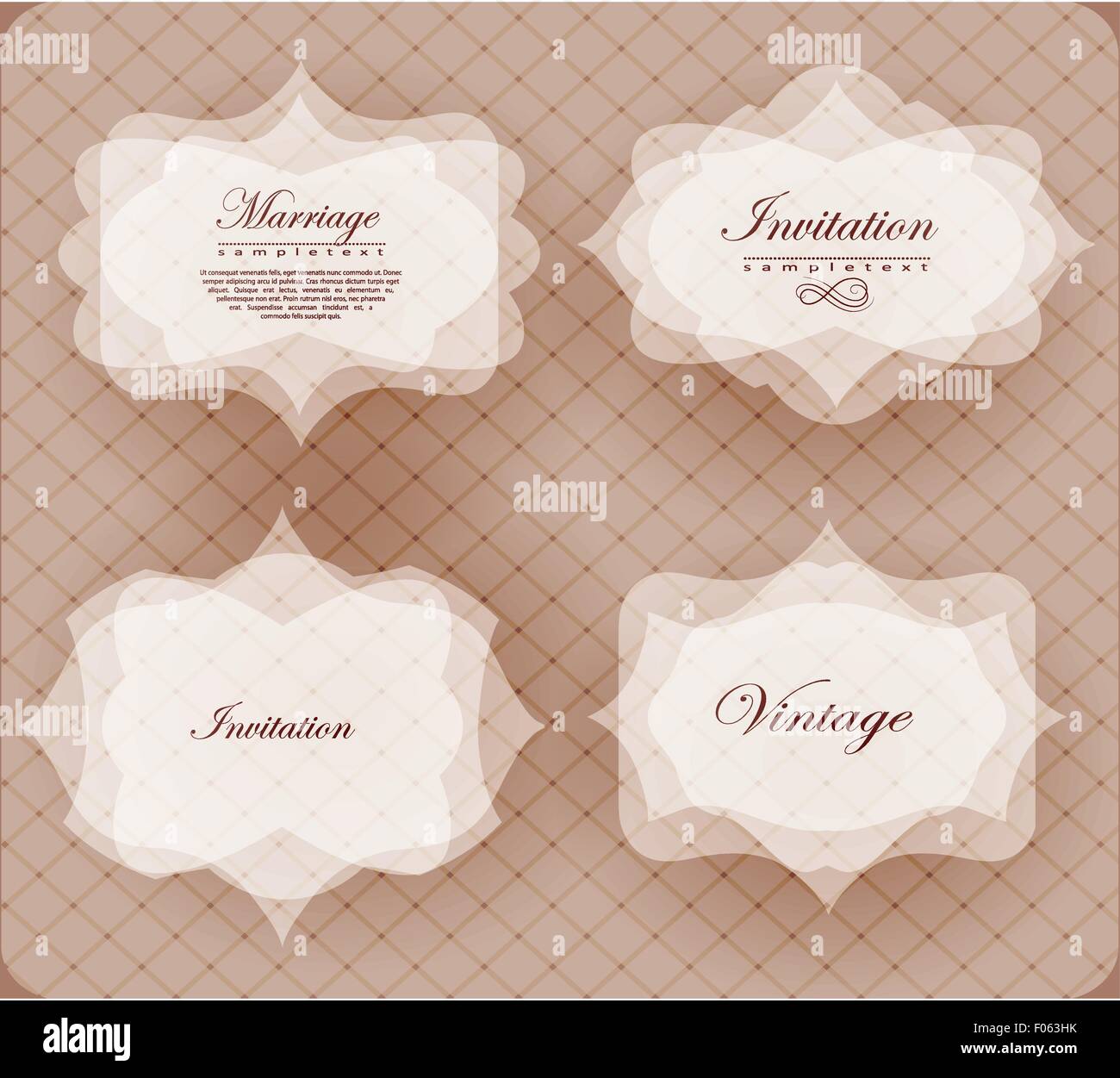 invitation card in retro style Stock Vector Image & Art - Alamy