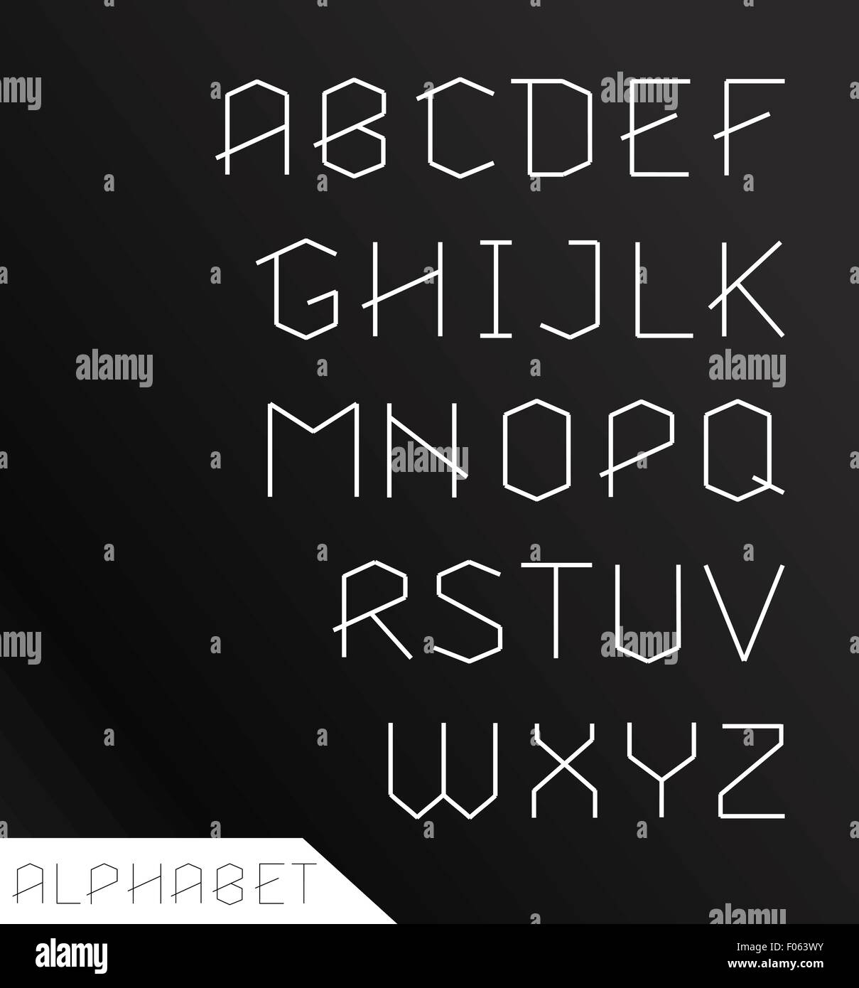 Graphic Alphabet Set Stock Vector Image & Art - Alamy