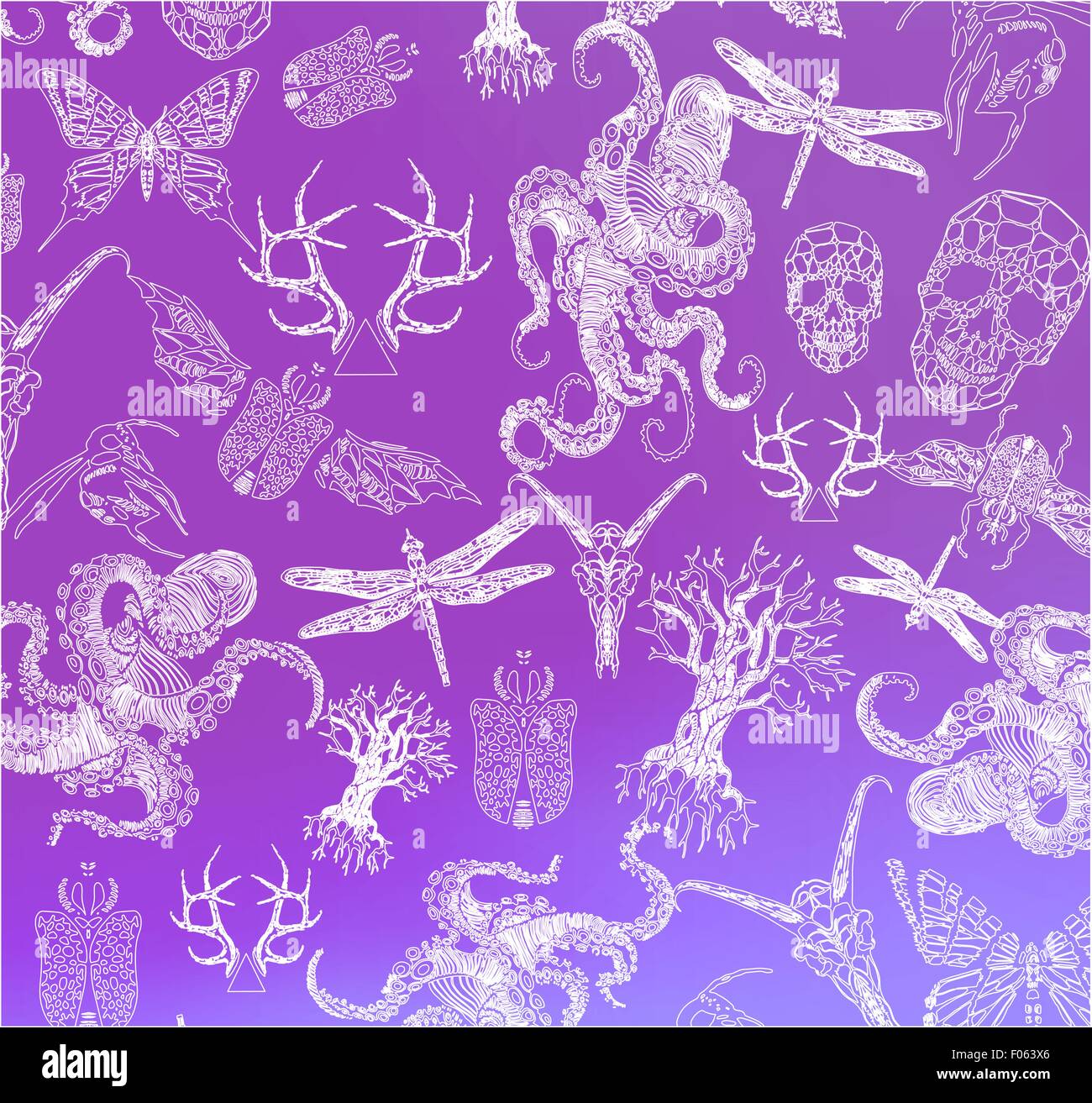 Blue skull line on Stock Vector Images - Alamy