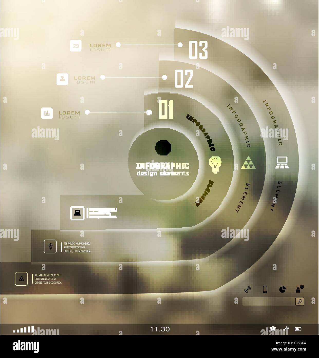 Transparent business Infographics. Shadows options Stock Vector Image ...