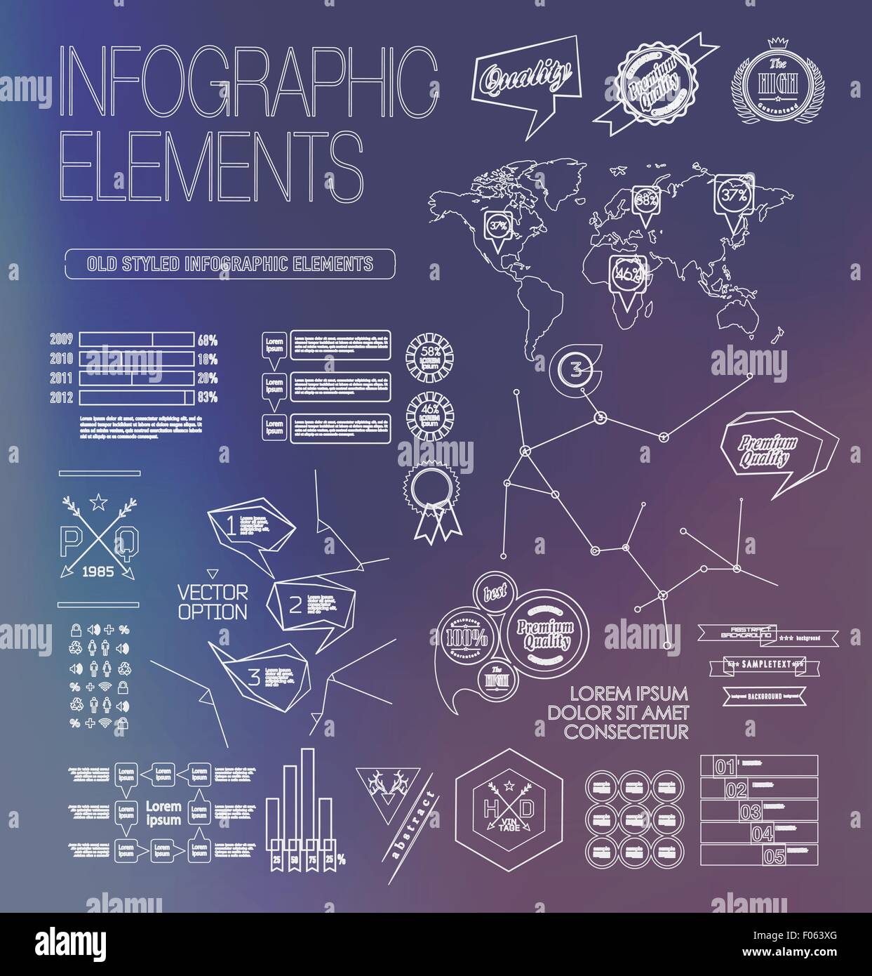 Transparent business Infographics. Shadows options Stock Vector Image ...