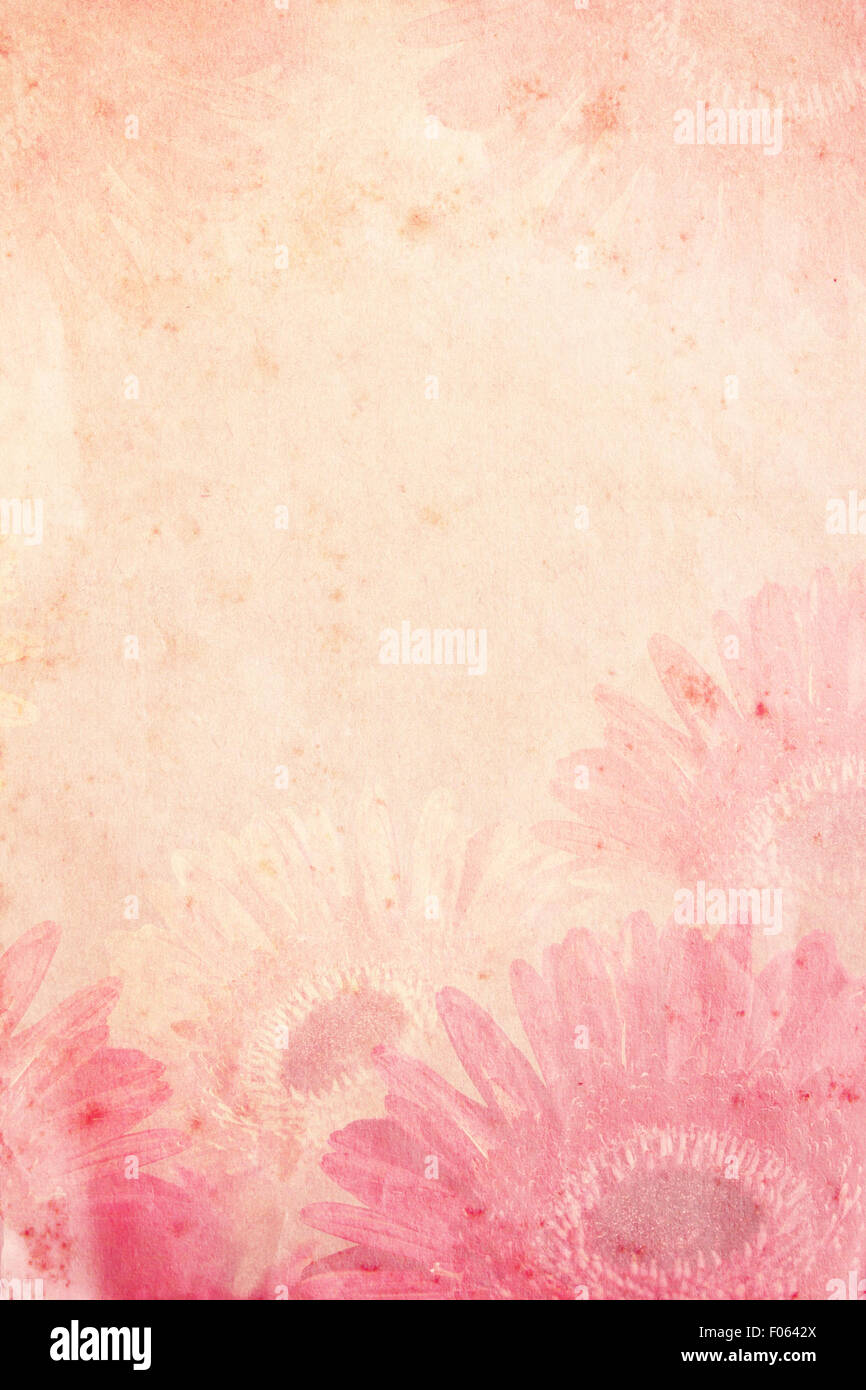 paper background with flower ornament Stock Photo - Alamy