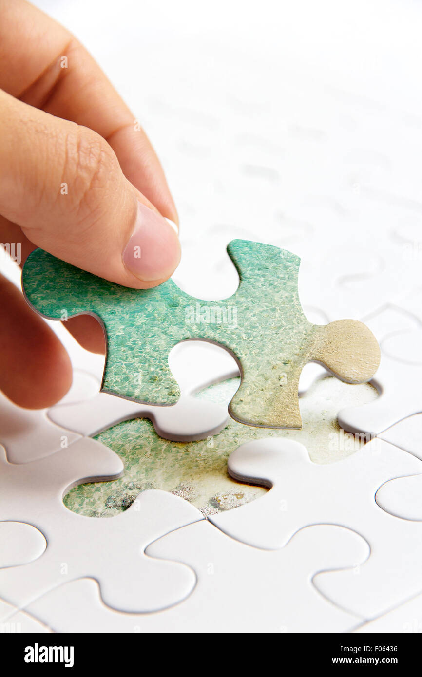 puzzle piece concept Stock Photo - Alamy