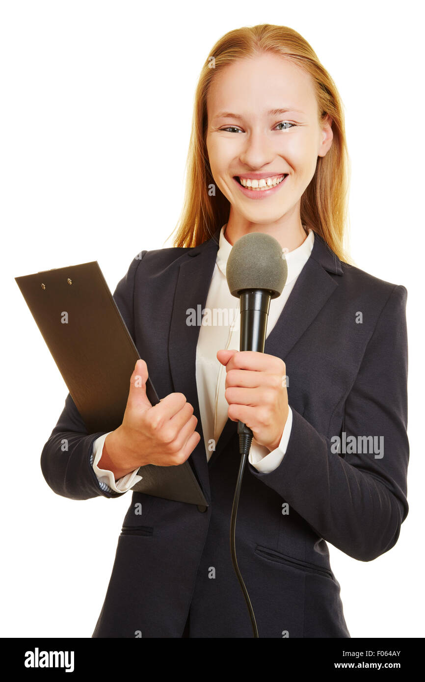 Female journalist hi-res stock photography and images - Alamy