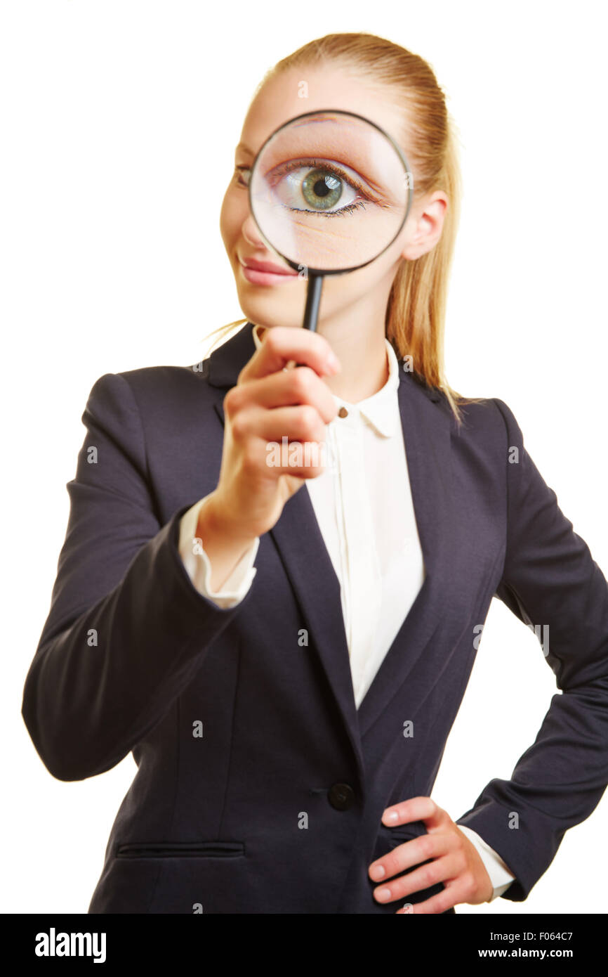 Magnifying glass eye hi-res stock photography and images - Alamy