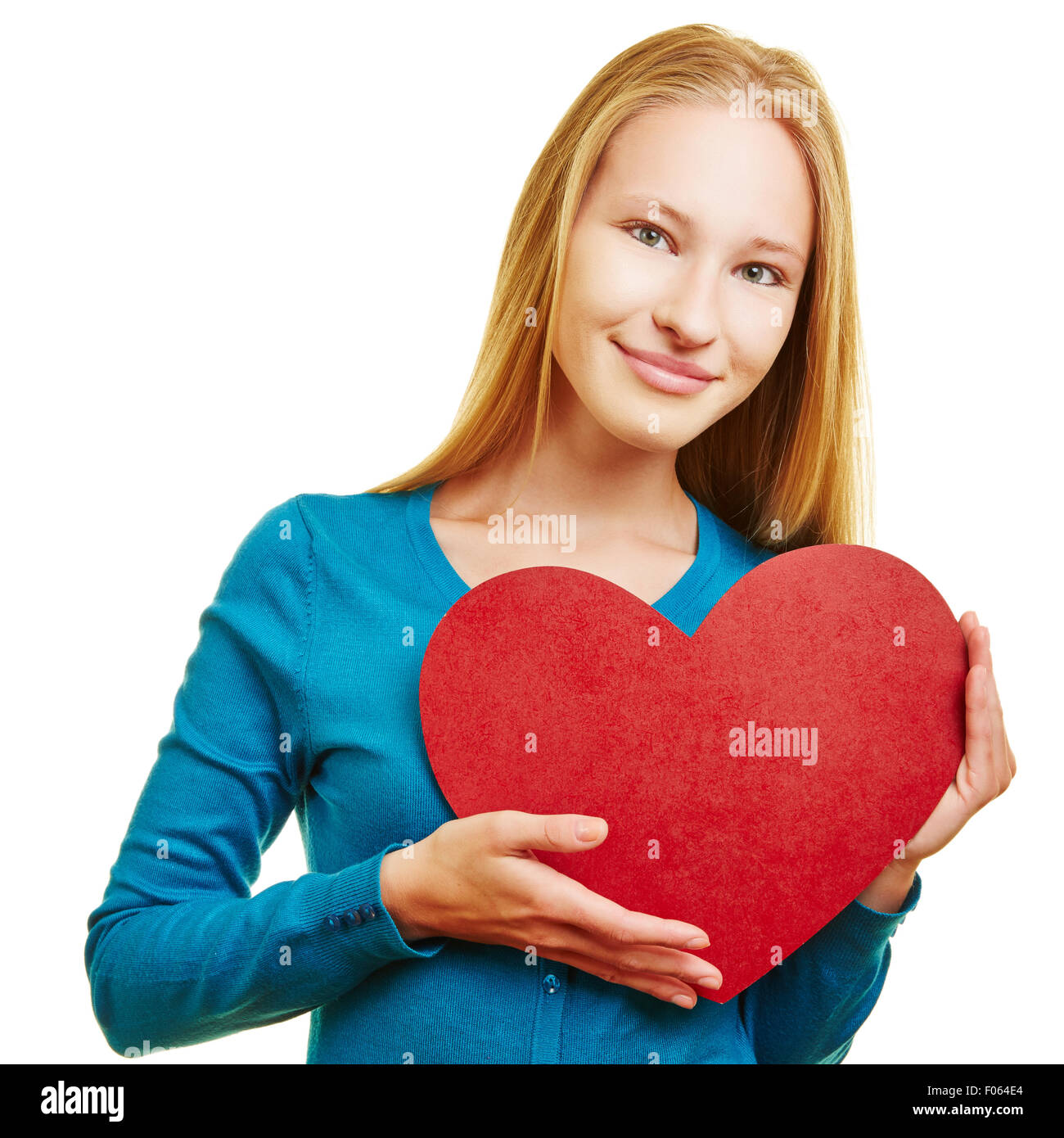 Portrait joyful blonde girl hi-res stock photography and images - Alamy