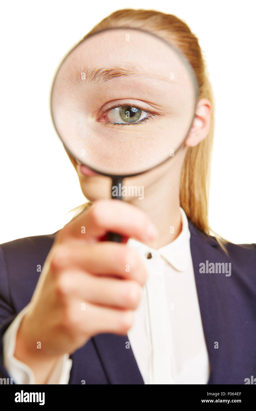 Magnifying glass eye hi-res stock photography and images - Alamy