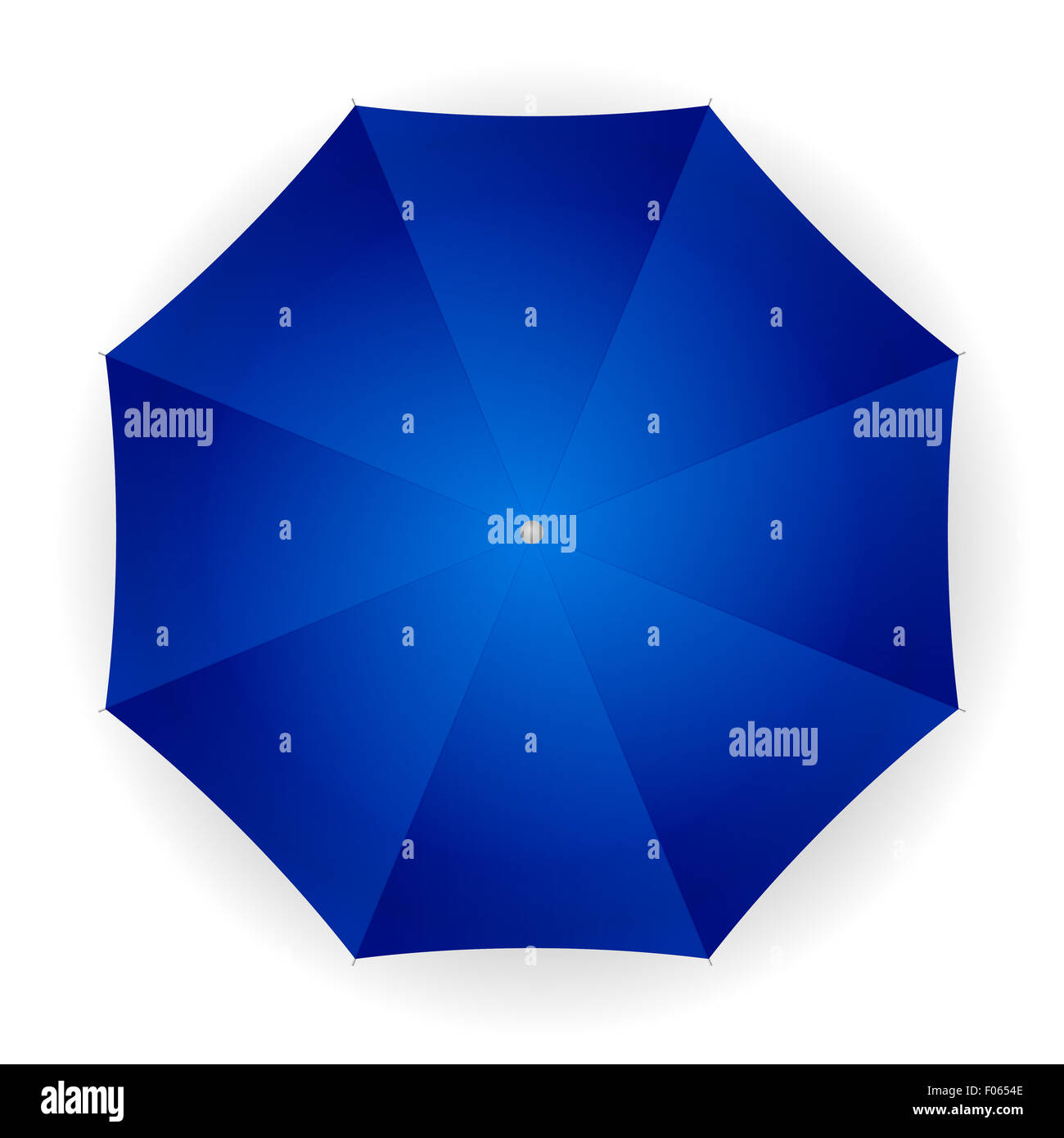 umbrella blue on a white background. Vector illustration Stock Photo ...