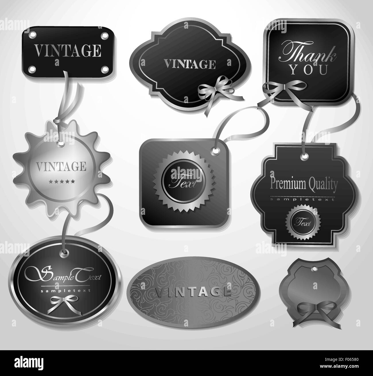 Set of retro labels. Vector illustration Stock Vector Image & Art - Alamy