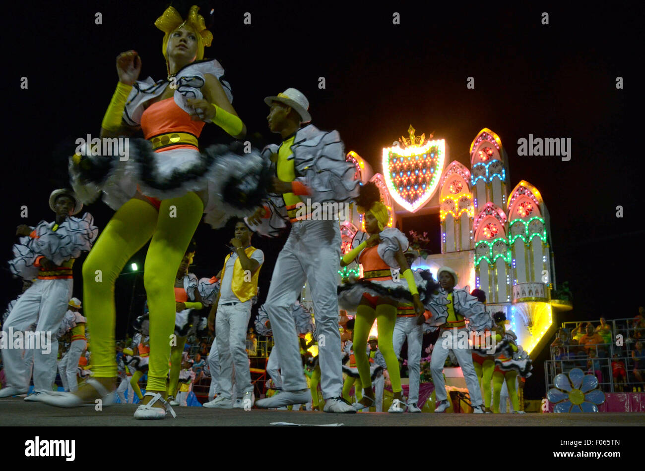 Havana, Cuba. 7th Aug, 2015. Artists parade during the traditional ...