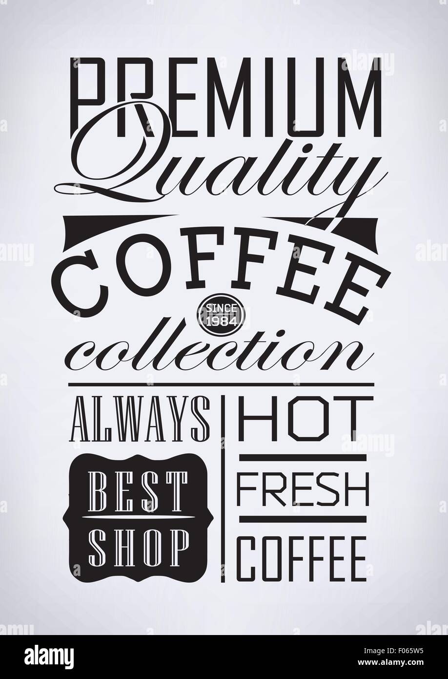 Set of coffee , cafe typographic elements Stock Vector Image & Art - Alamy