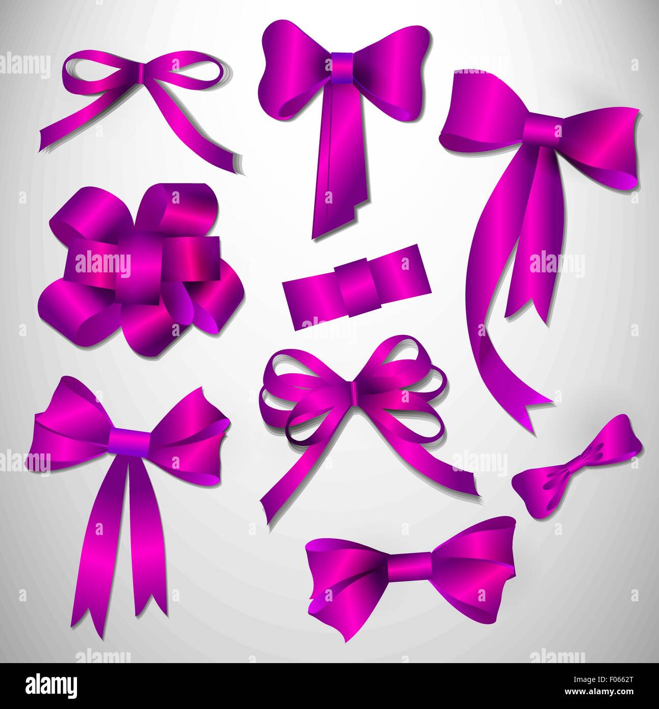 Vector bow collection Stock Vector Image & Art - Alamy