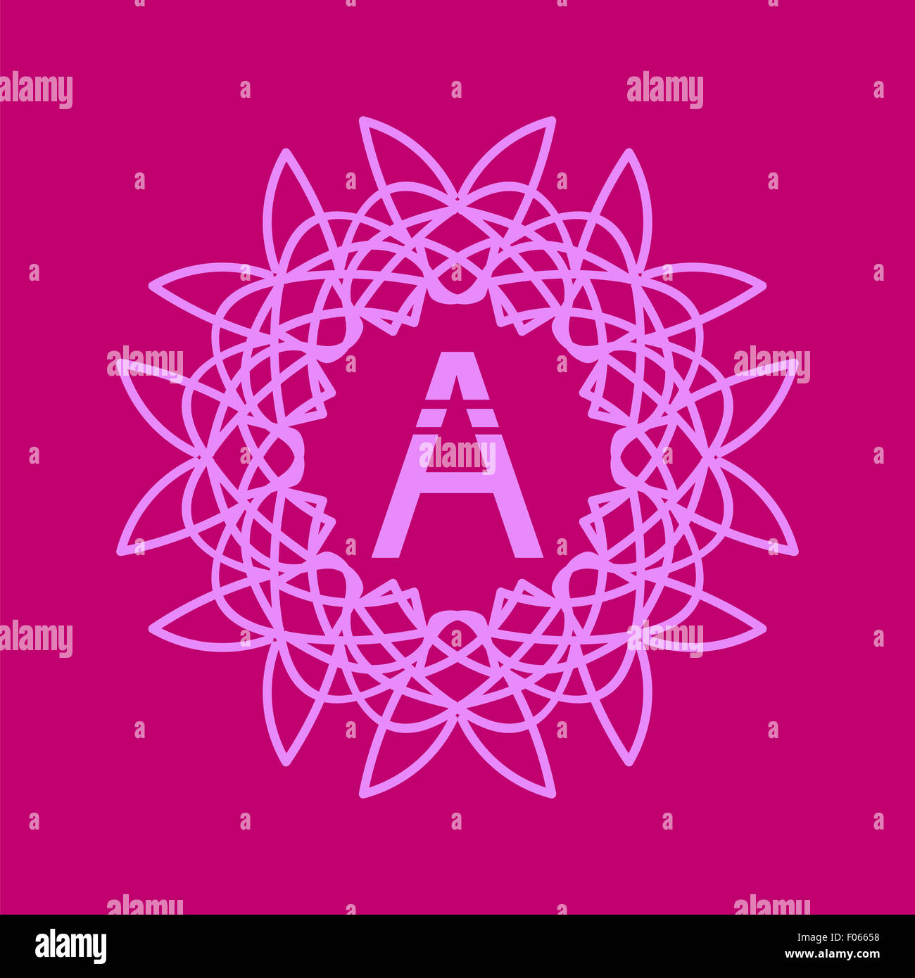 Monogram ornament logotype emblem logo hi-res stock photography and ...