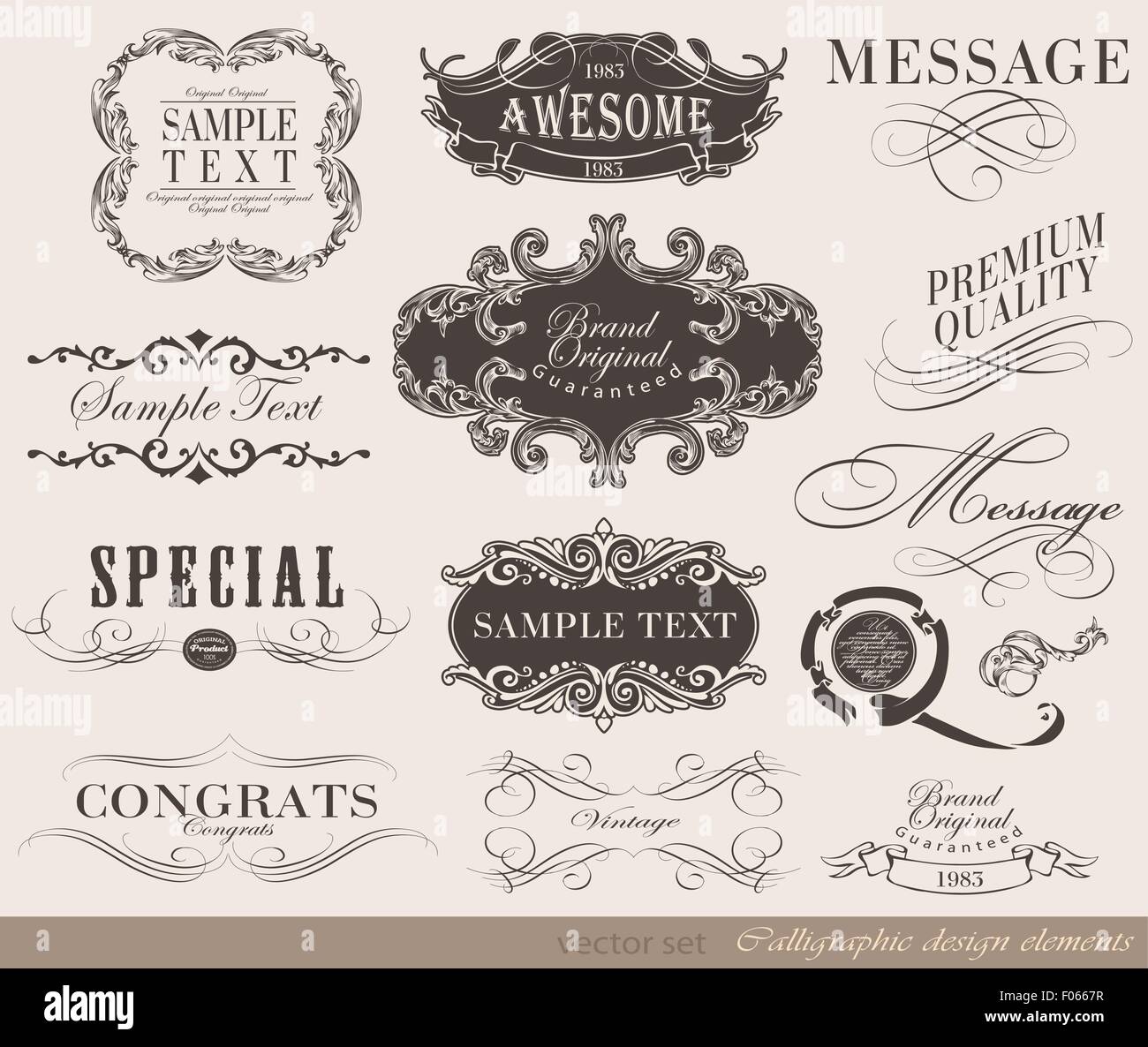 typography, calligraphic design Stock Vector Image & Art - Alamy