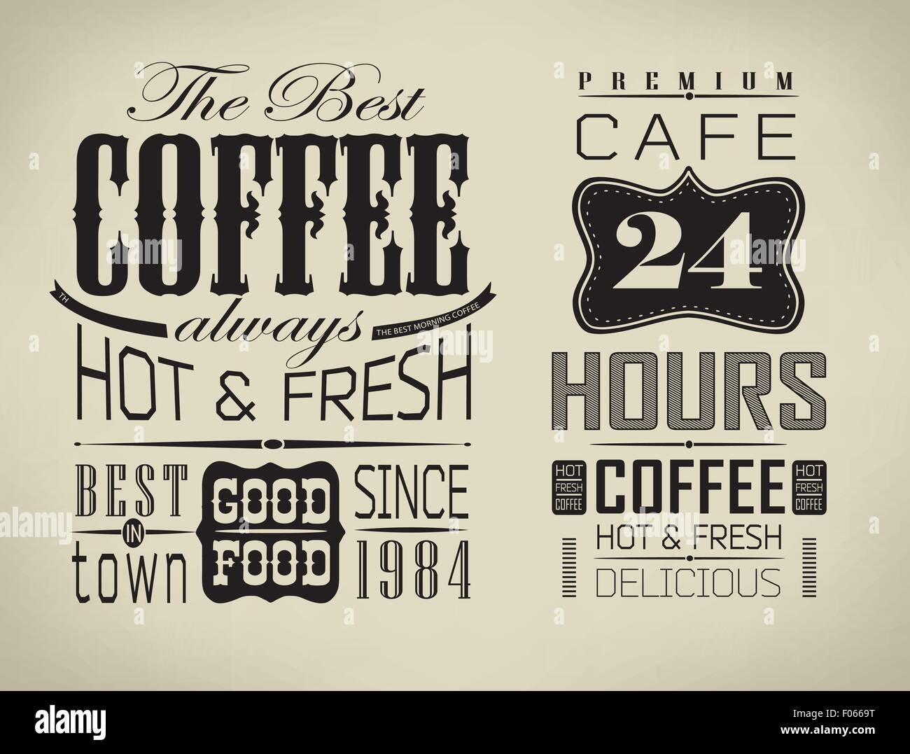set of coffee, cafe label Stock Vector Image & Art - Alamy