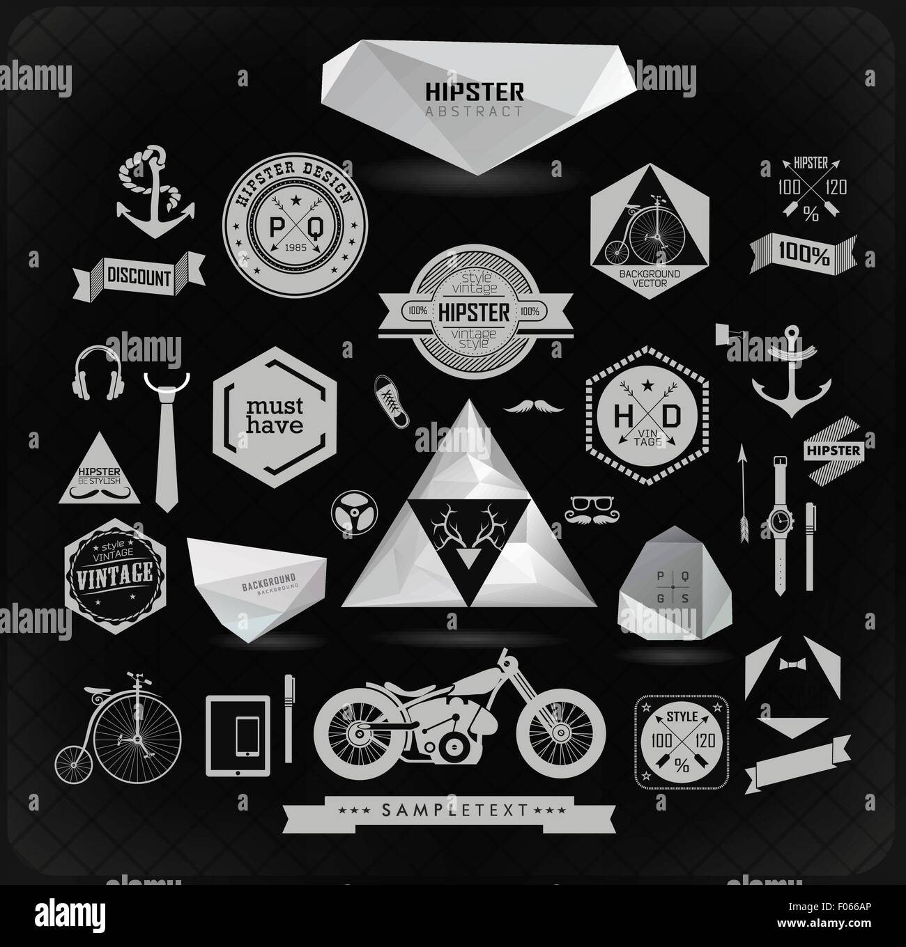 Set of vector abstract signs Stock Vector Image & Art - Alamy