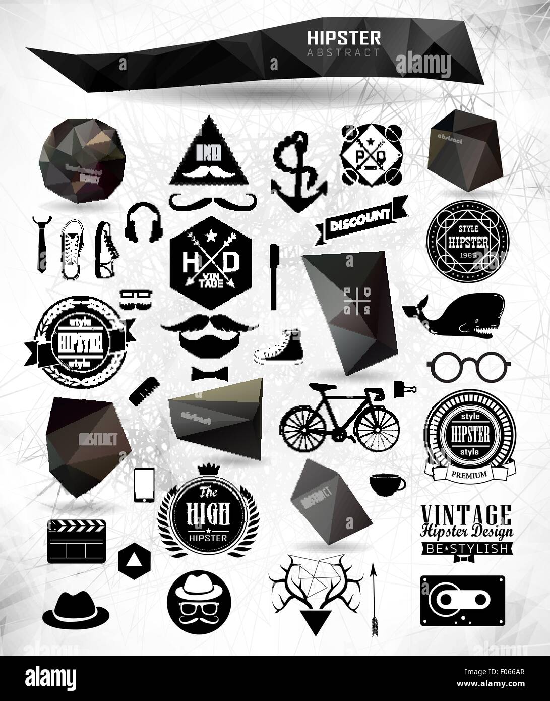 Set of vector abstract signs Stock Vector Image & Art - Alamy