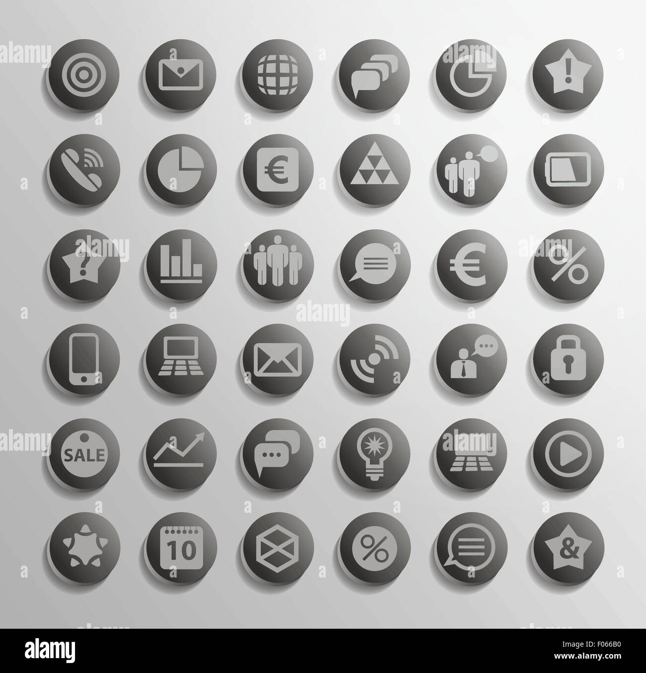 Vector icon. Set of elements Stock Vector Image & Art - Alamy