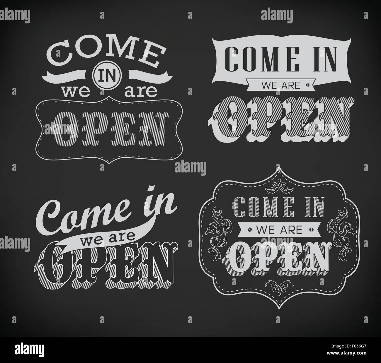 Open Vintage retro sign Stock Vector Image & Art - Alamy