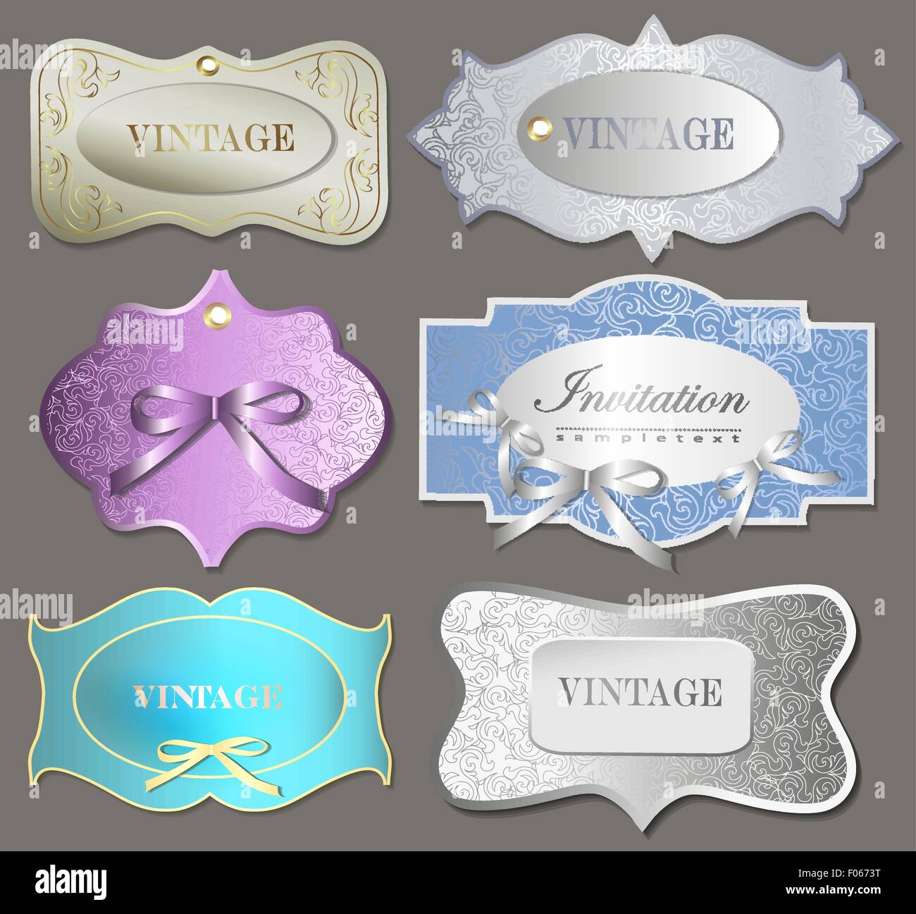 Set of retro labels. Vector illustration Stock Vector Image & Art - Alamy