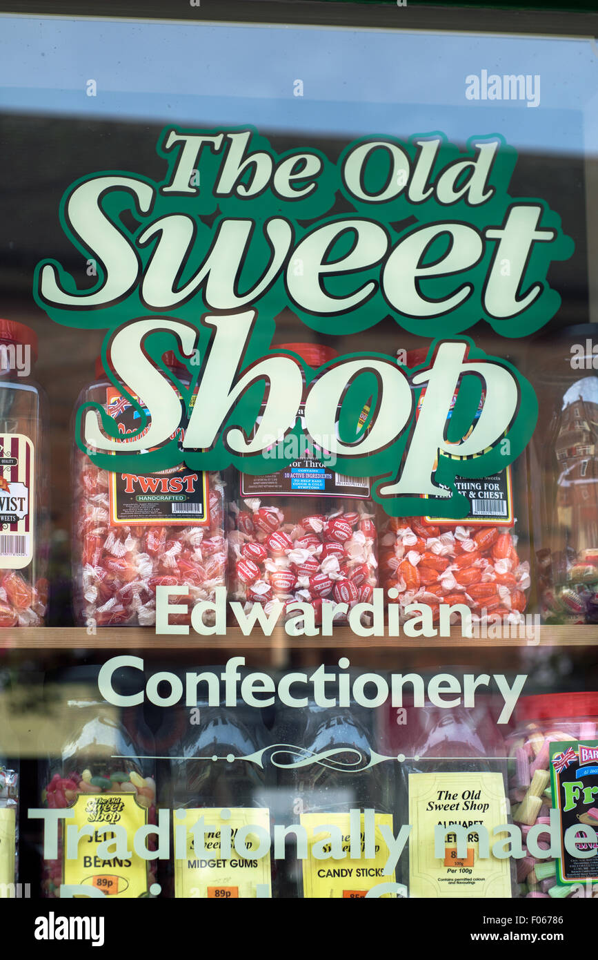 Edwardian Sweet Shop Southwell Nottinghamshire Stock Photo - Alamy