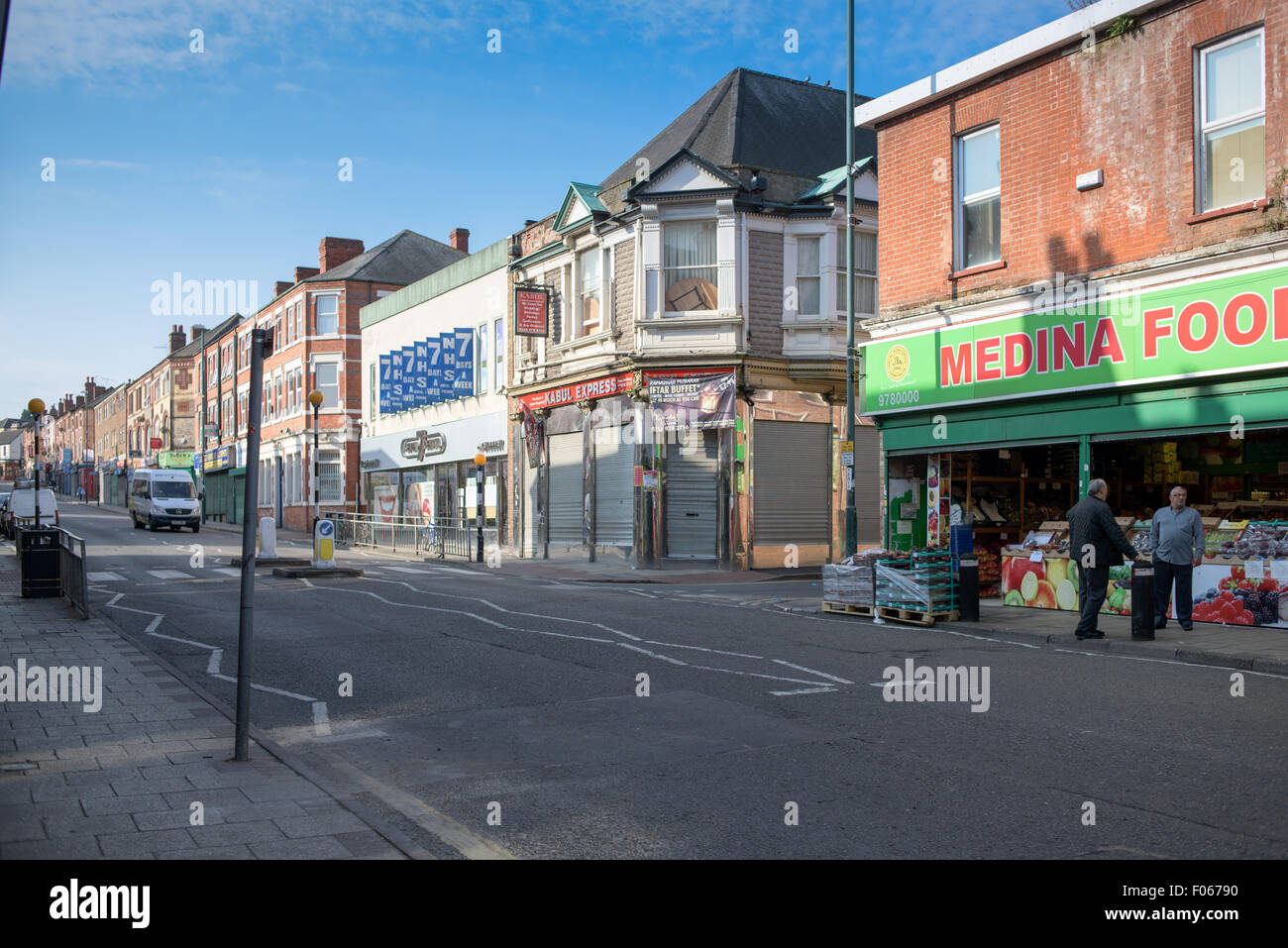 Medina Food Store ,Radford Road Hyson Green Nottingham Stock Photo - Alamy
