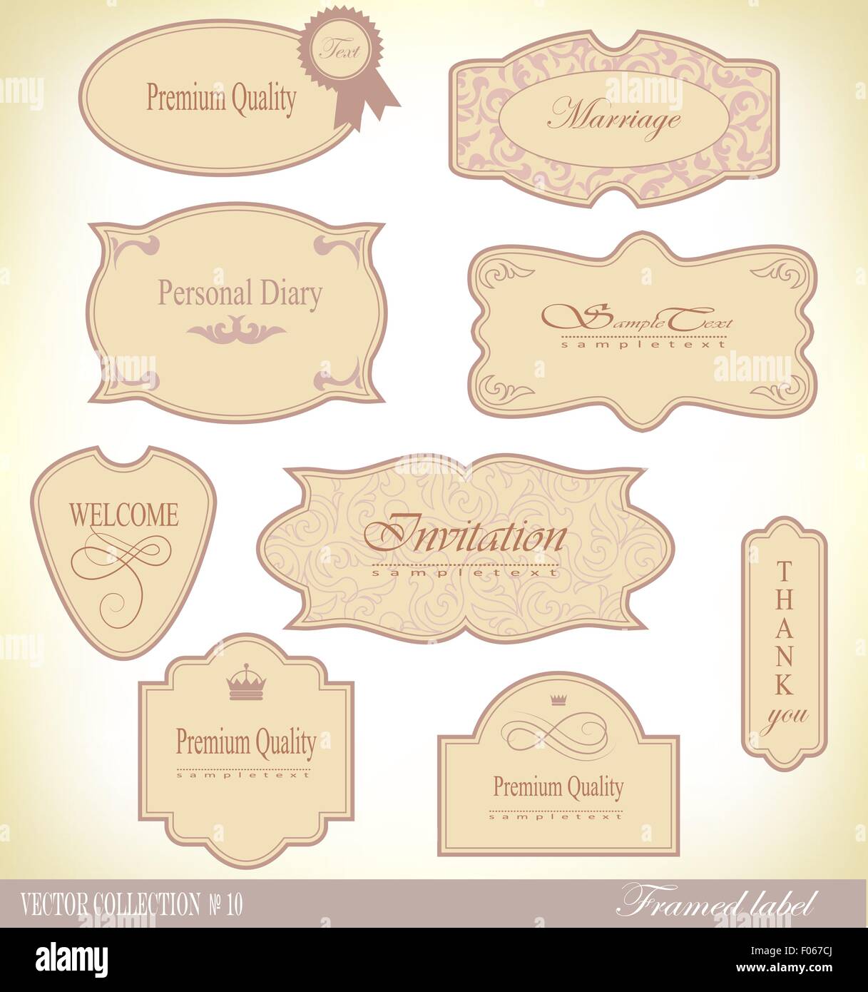 Set retro Labels Stock Vector Image & Art - Alamy