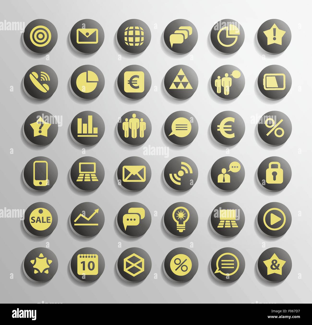Vector icon. Set of elements Stock Vector Image & Art - Alamy