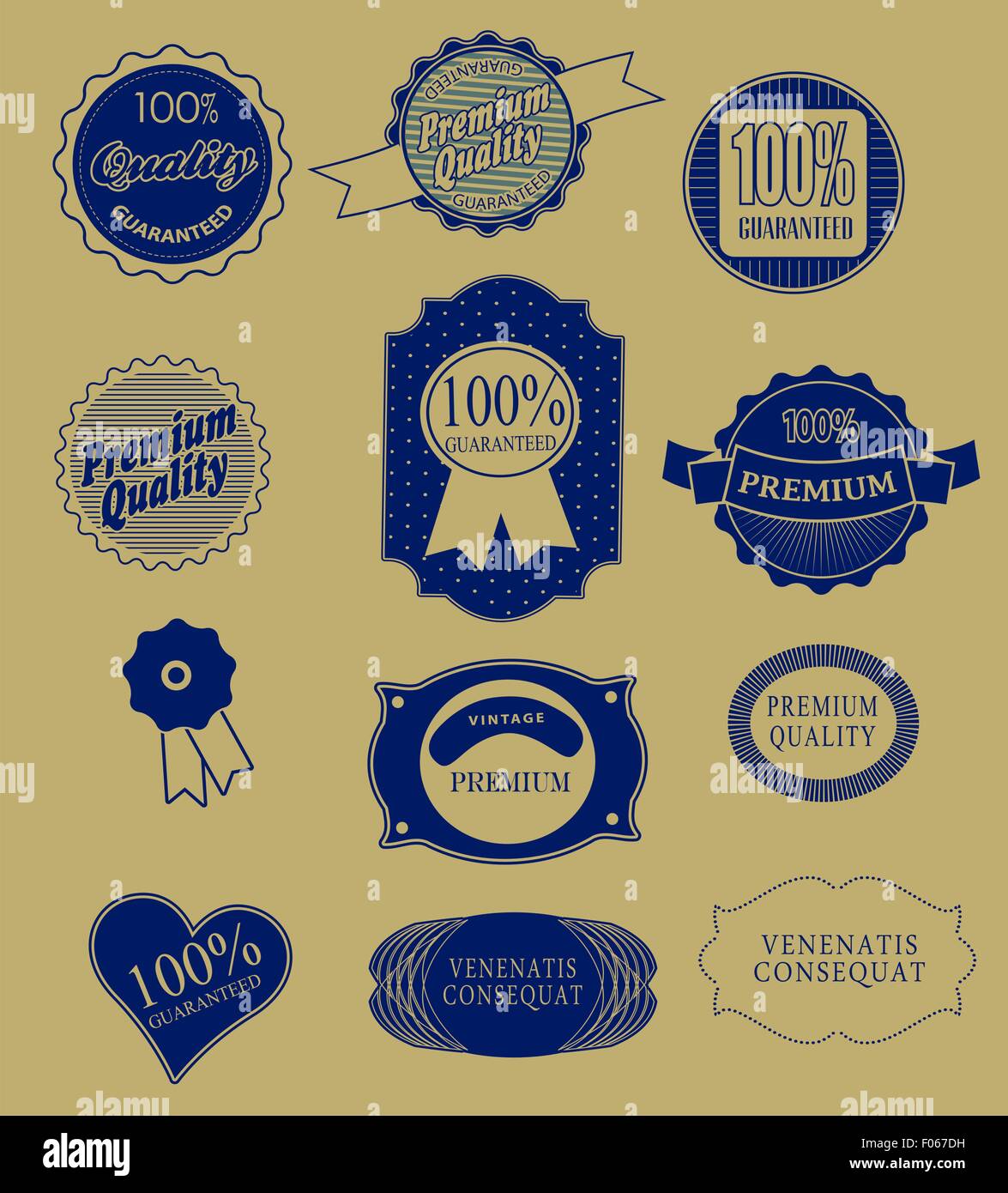 Set of retro labels. Vector illustration Stock Vector Image & Art - Alamy
