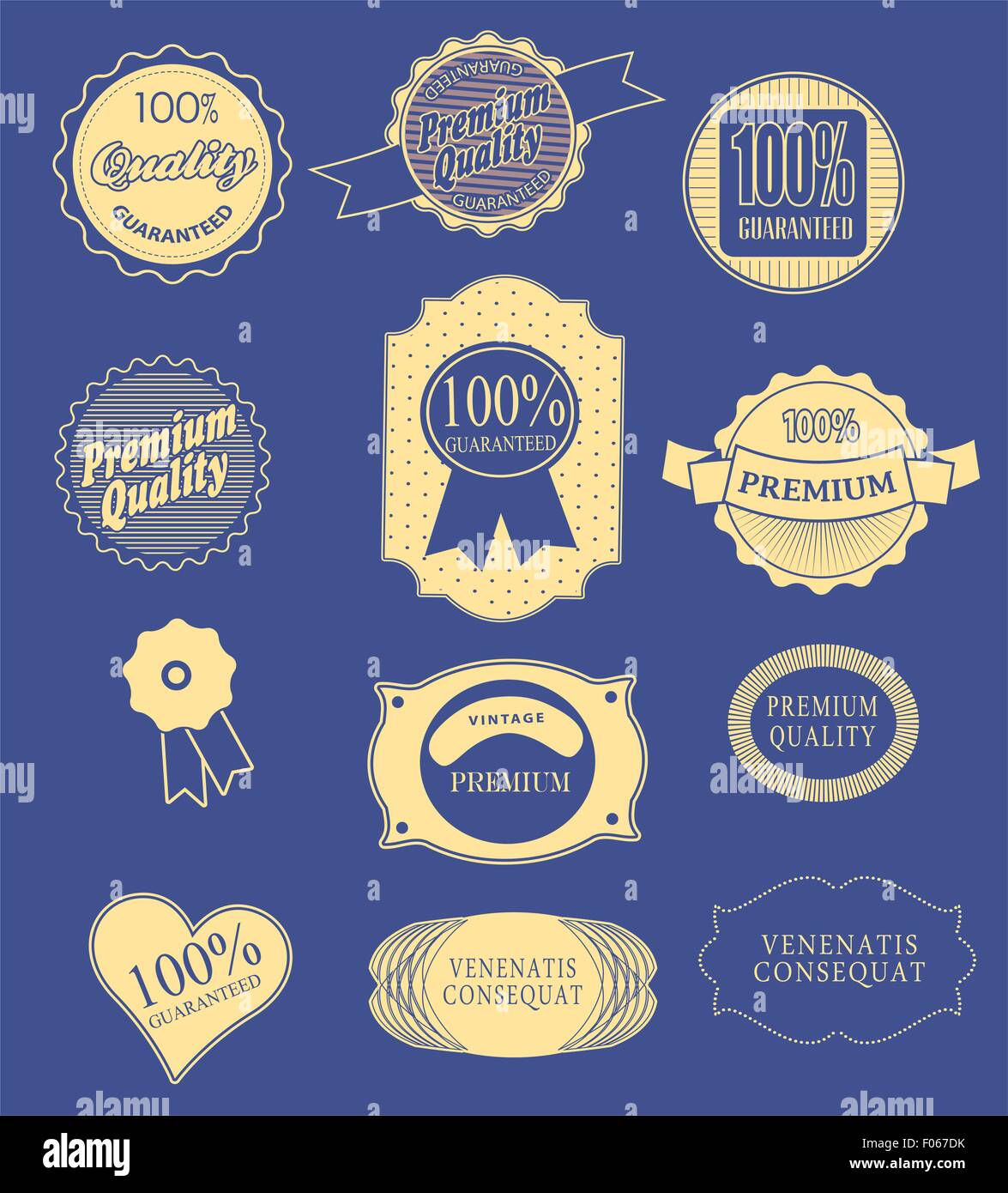 Set of retro labels. Vector illustration Stock Vector Image & Art - Alamy