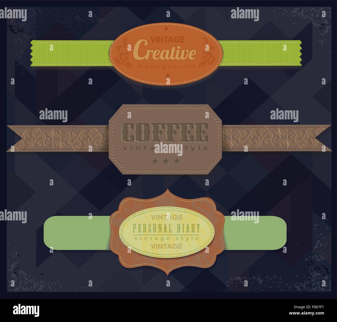 set ribbons and label Stock Vector Image & Art - Alamy