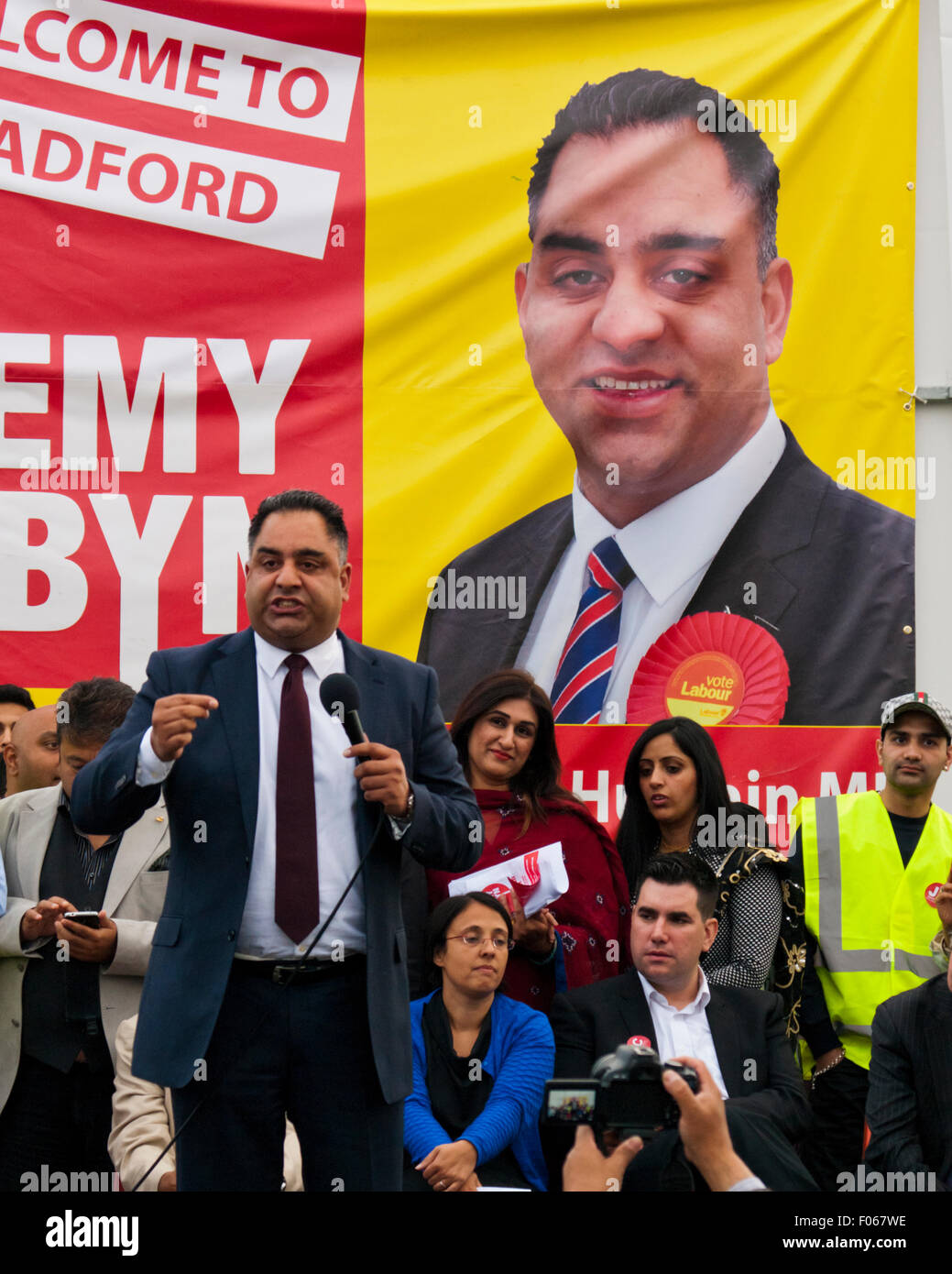 Bradford, Yorkshire, UK. 7th Aug, 2015. Imran Hussain, MP for Bradford ...