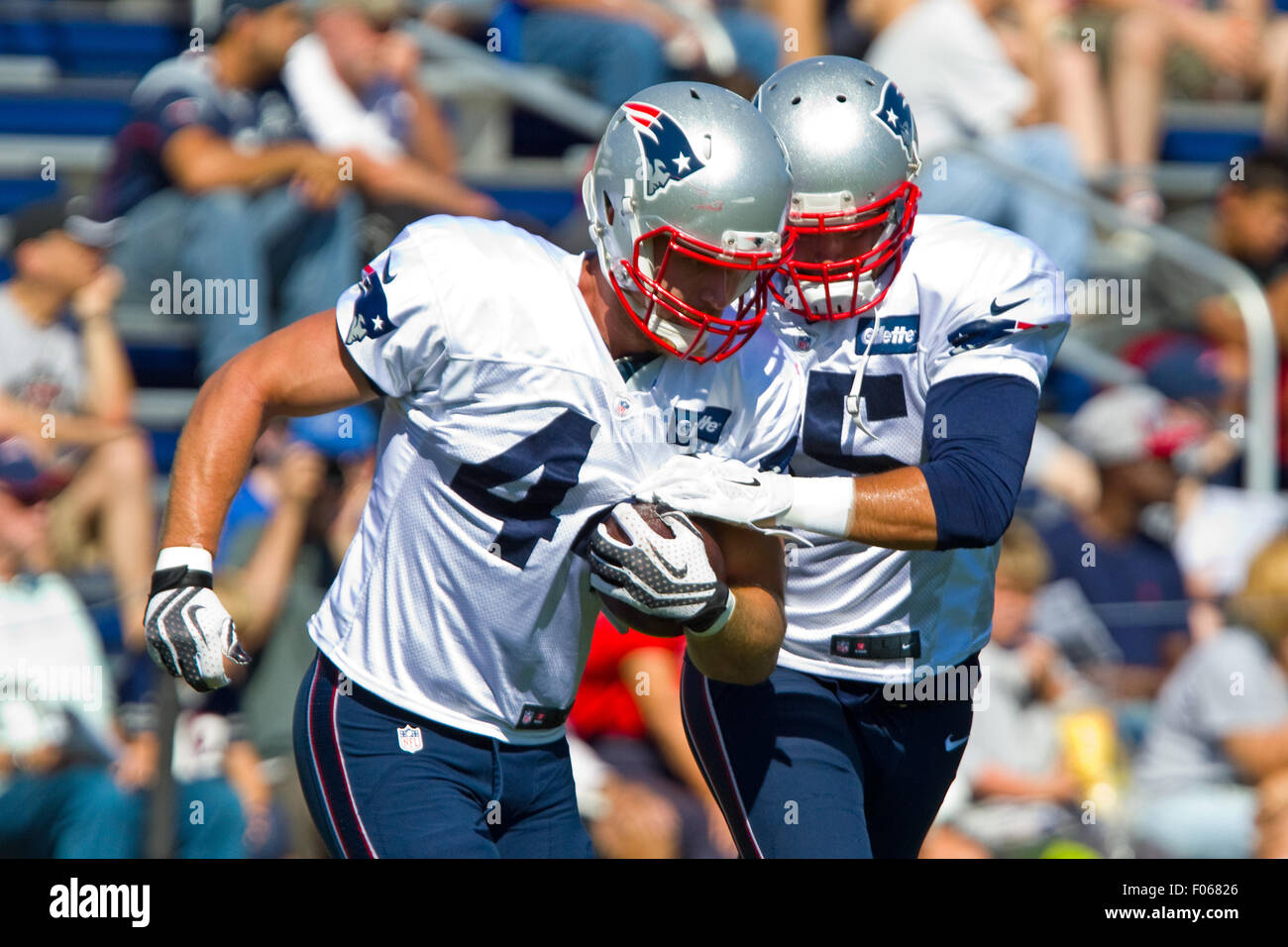 Gillette Stadium. 8th Aug, 2015. New England Patriots tight end Jake ...