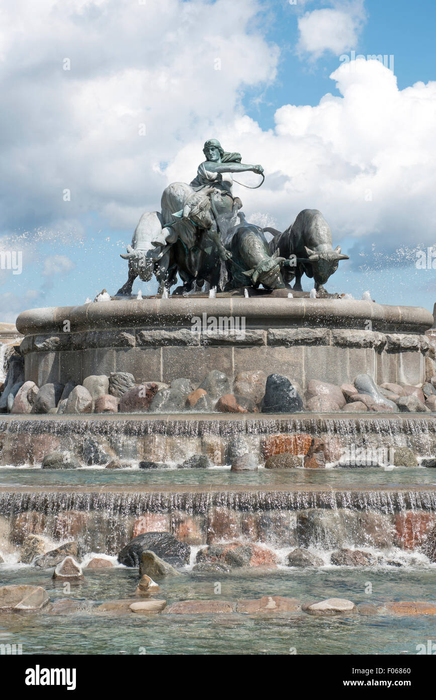 Gefion fountain, Copenhagen, Denmark, Europe Stock Photo - Alamy