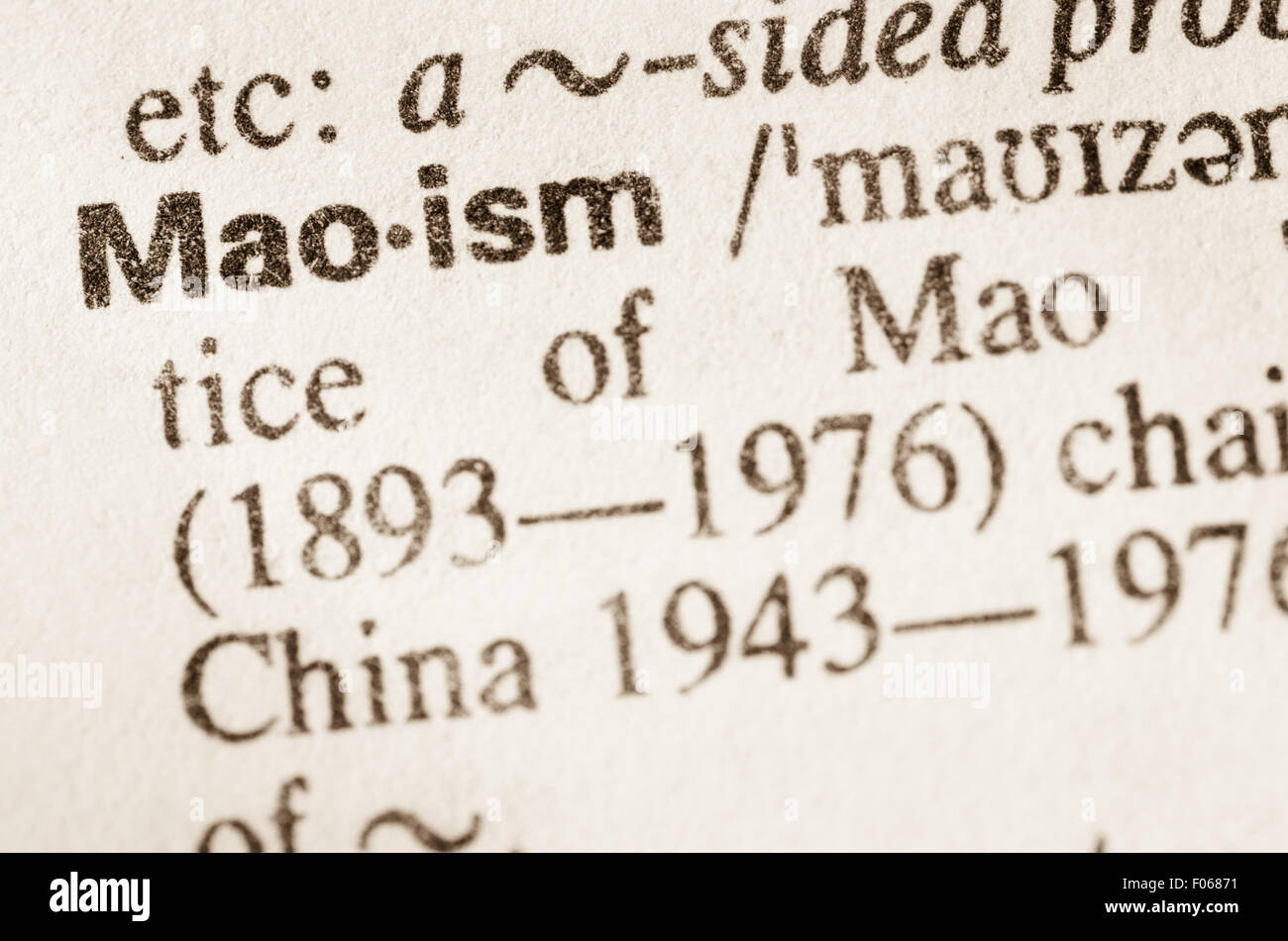 Maoism hi-res stock photography and images - Alamy