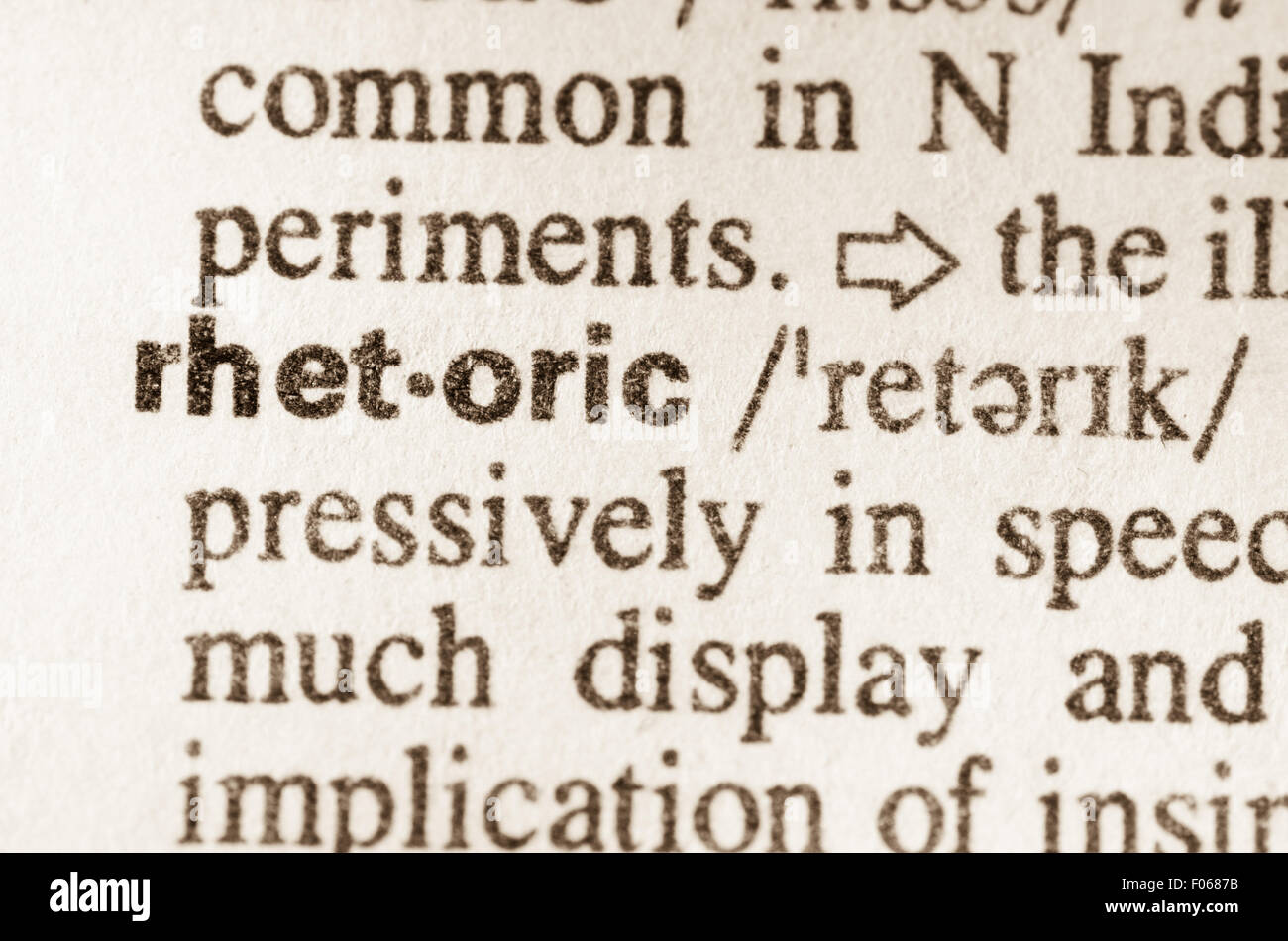 Rhetoric hi-res stock photography and images - Alamy