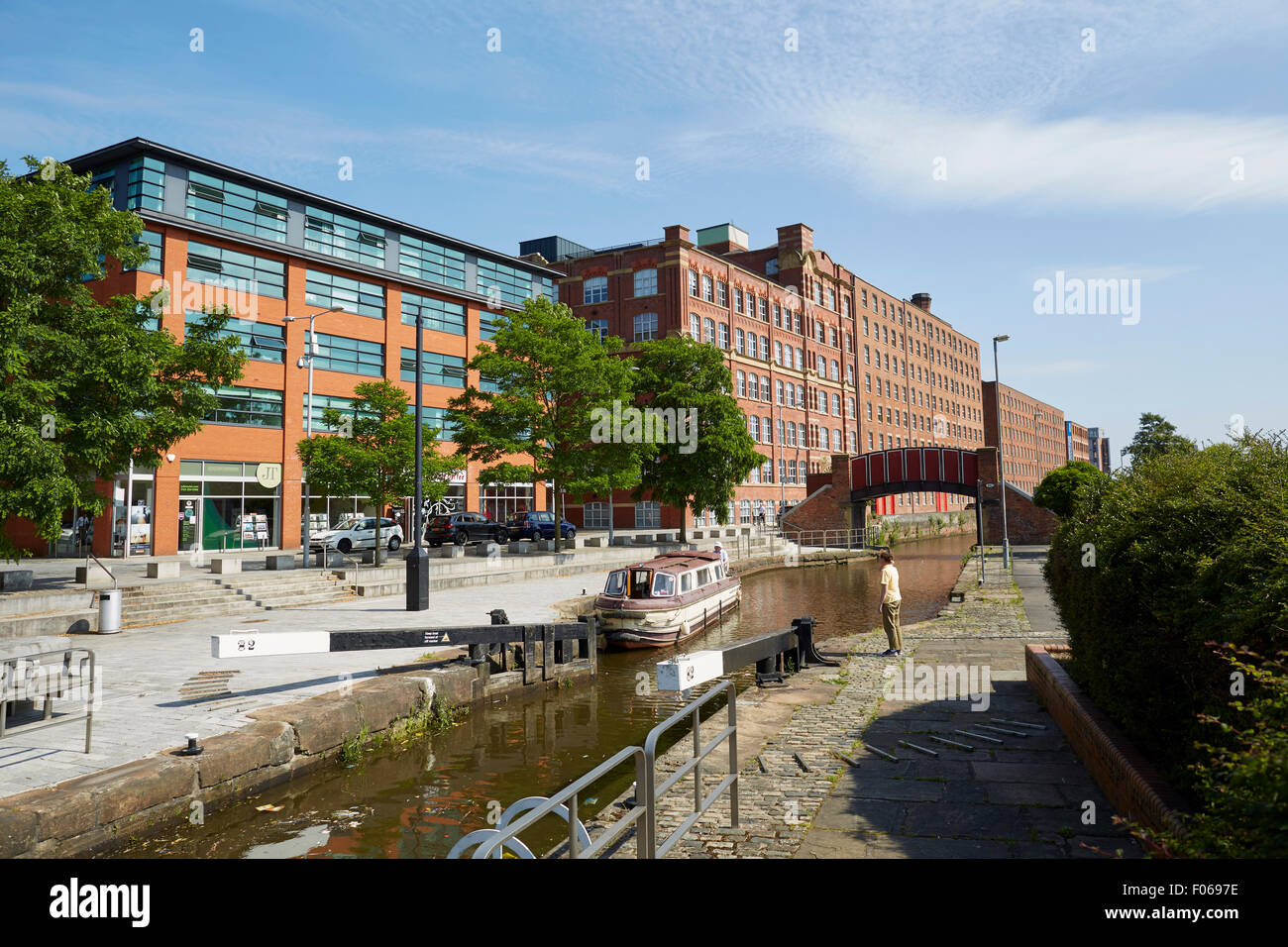Constructed in 1912 Royal Mills in New Islington, Manchester, England ...