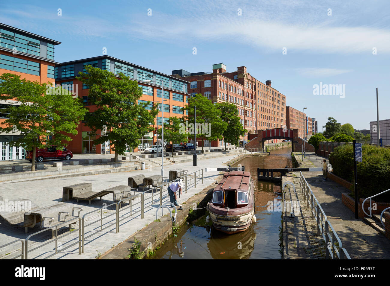 Constructed in 1912 Royal Mills in New Islington, Manchester, England ...