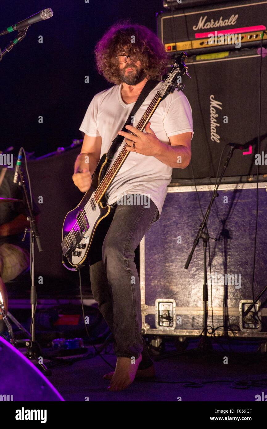 Aug. 6, 2015 - Milwaukee, Wisconsin, U.S - Bassist LOU BARLOW of ...