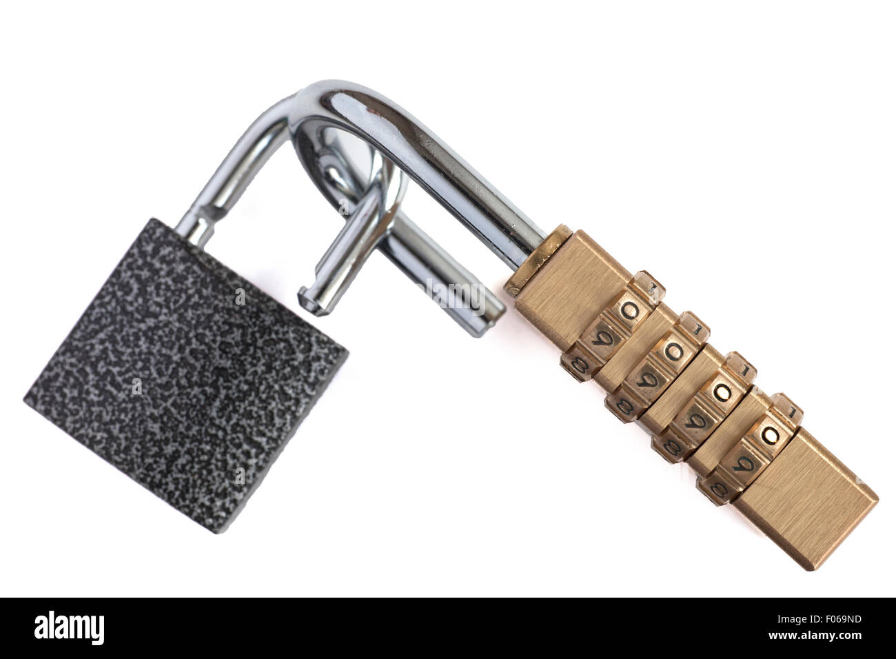Two metal padlocks Stock Photo - Alamy